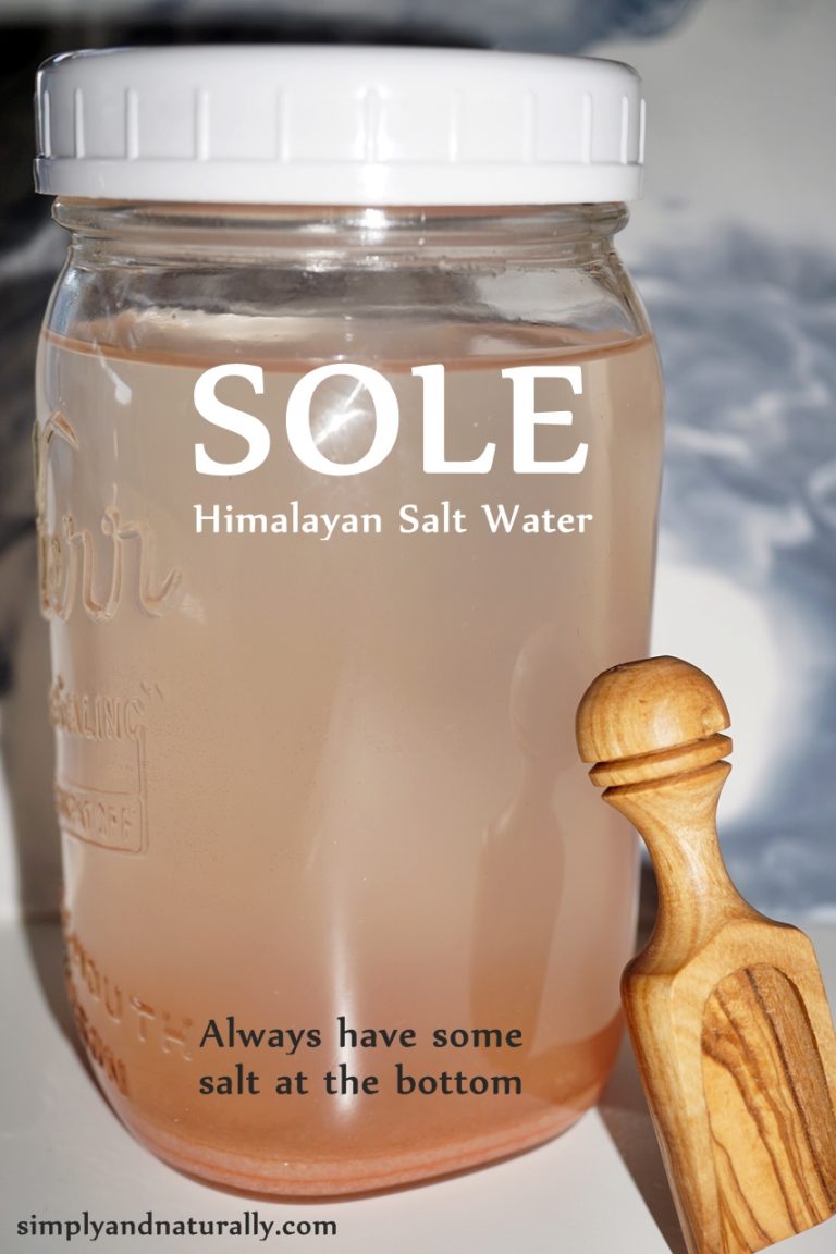 SOLE Himalayan Salt Water - Simply and Naturally