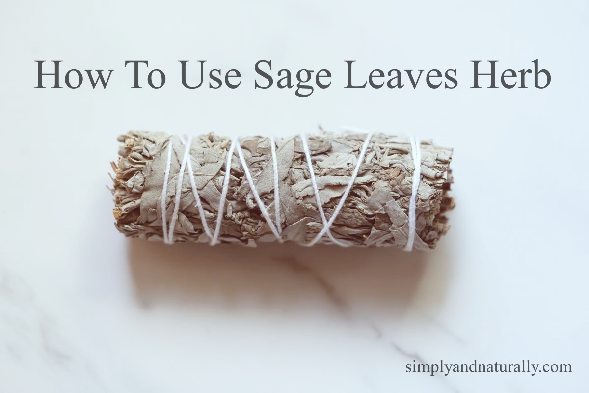How To Use Sage Leaves Herb - Simply and Naturally