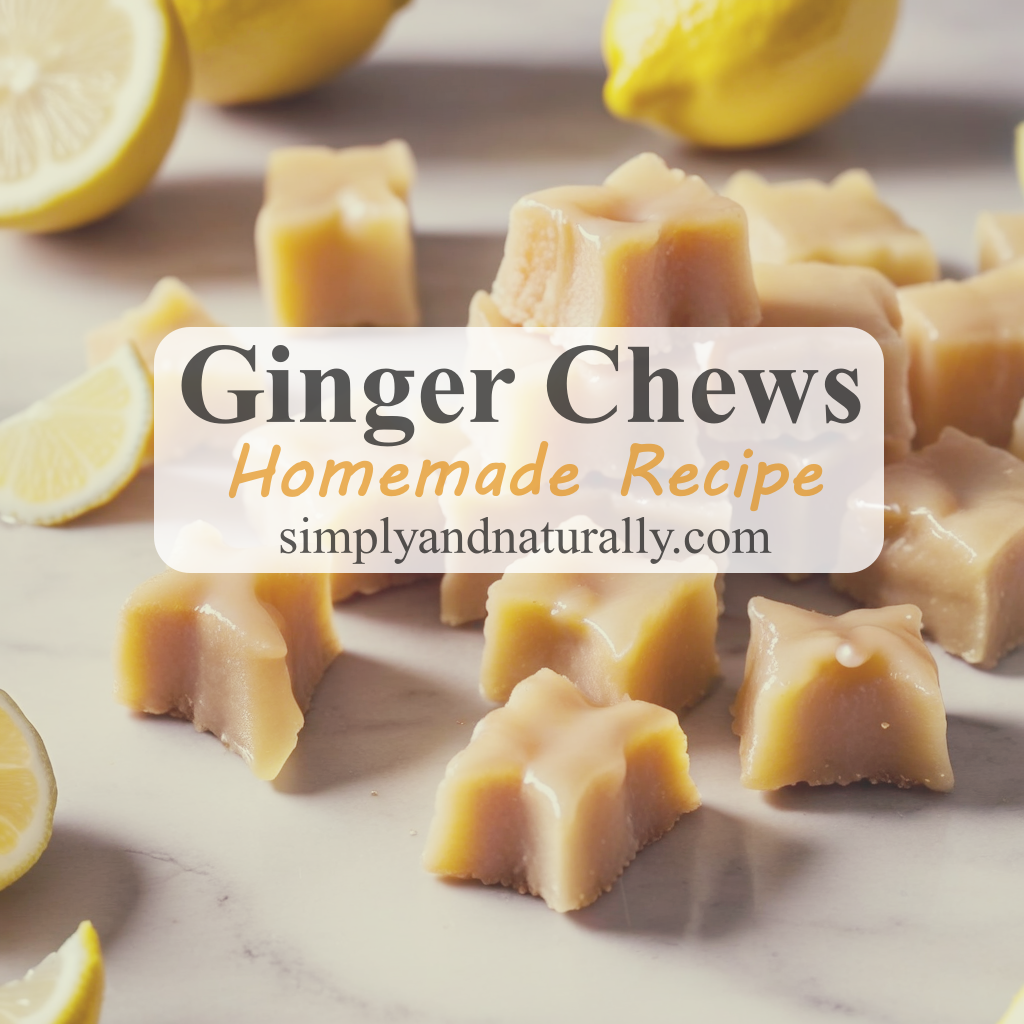 Delicious Homemade Ginger Chews - Simply and Naturally
